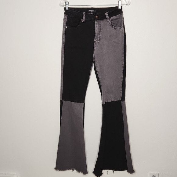 Hot Topic | Jeans | Hot Topic Y2k Bell Bottom Color Block Patchwork ...